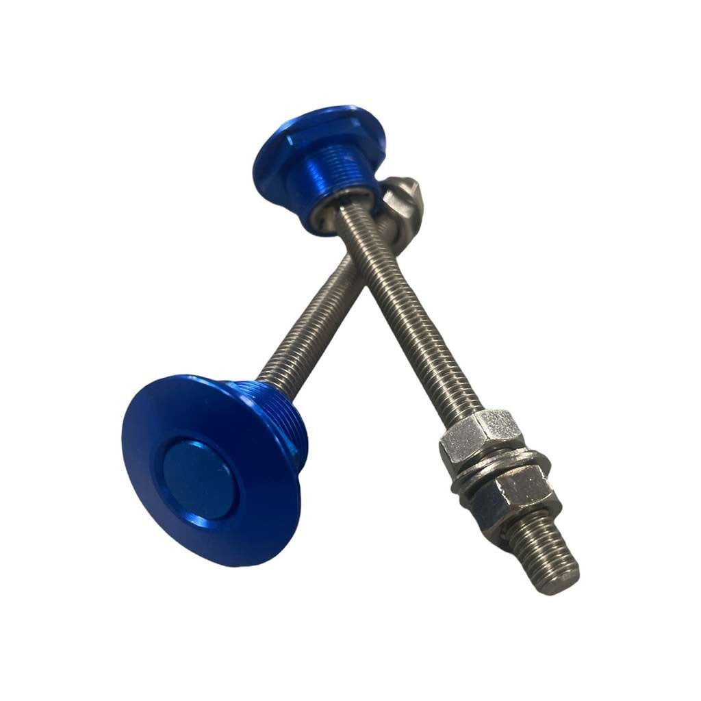 Push Button Bonnet Pin Kit Blue – C Bradley Motorsport