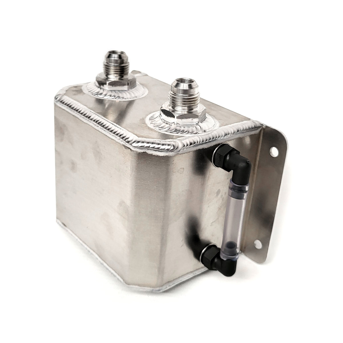 Alloy 1 Litre Catch Tank With -8 Fittings – C Bradley Motorsport