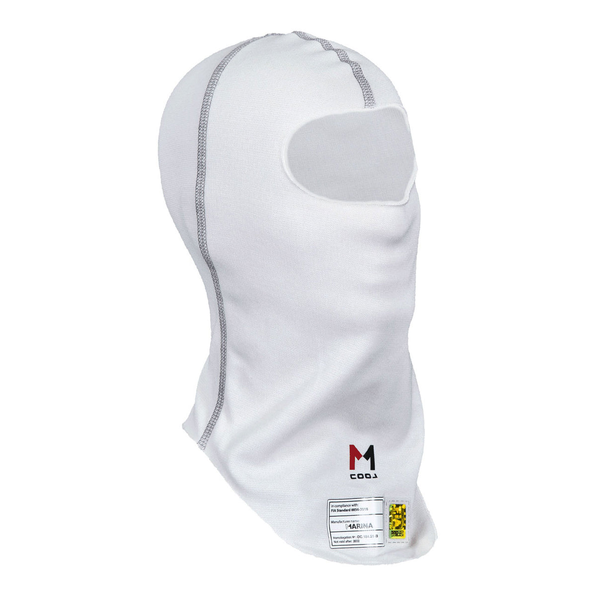 Marina M-Cool Fireproof Balaclava In White (FIA Approved) – C Bradley ...