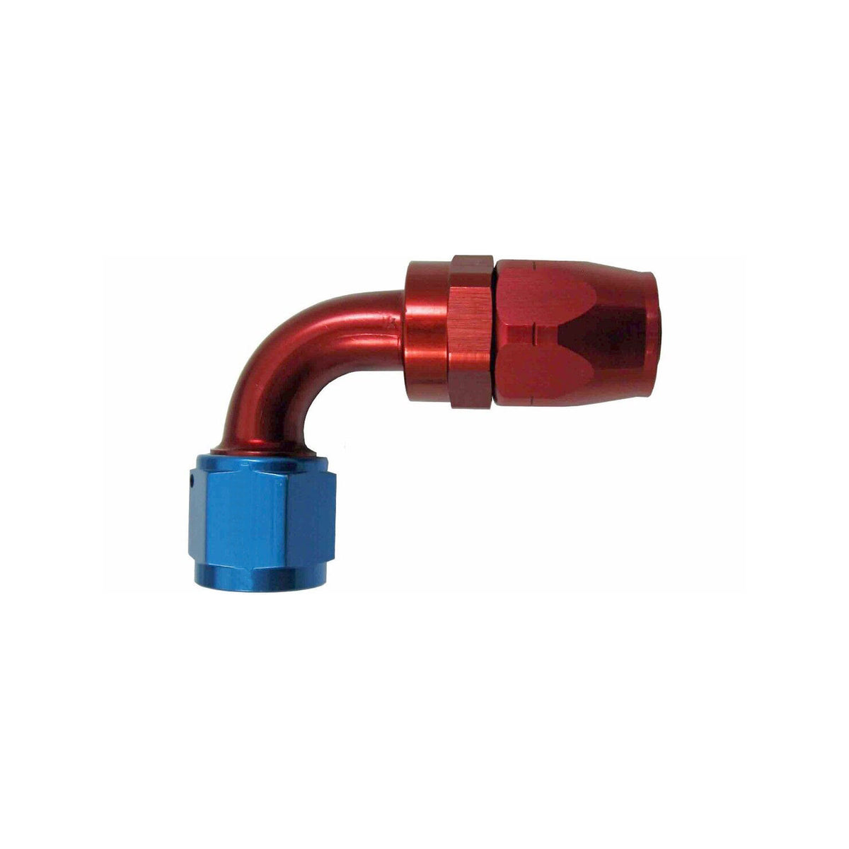 -10JIC 90° Red/Blue Fitting For Rubber Hose – C Bradley Motorsport
