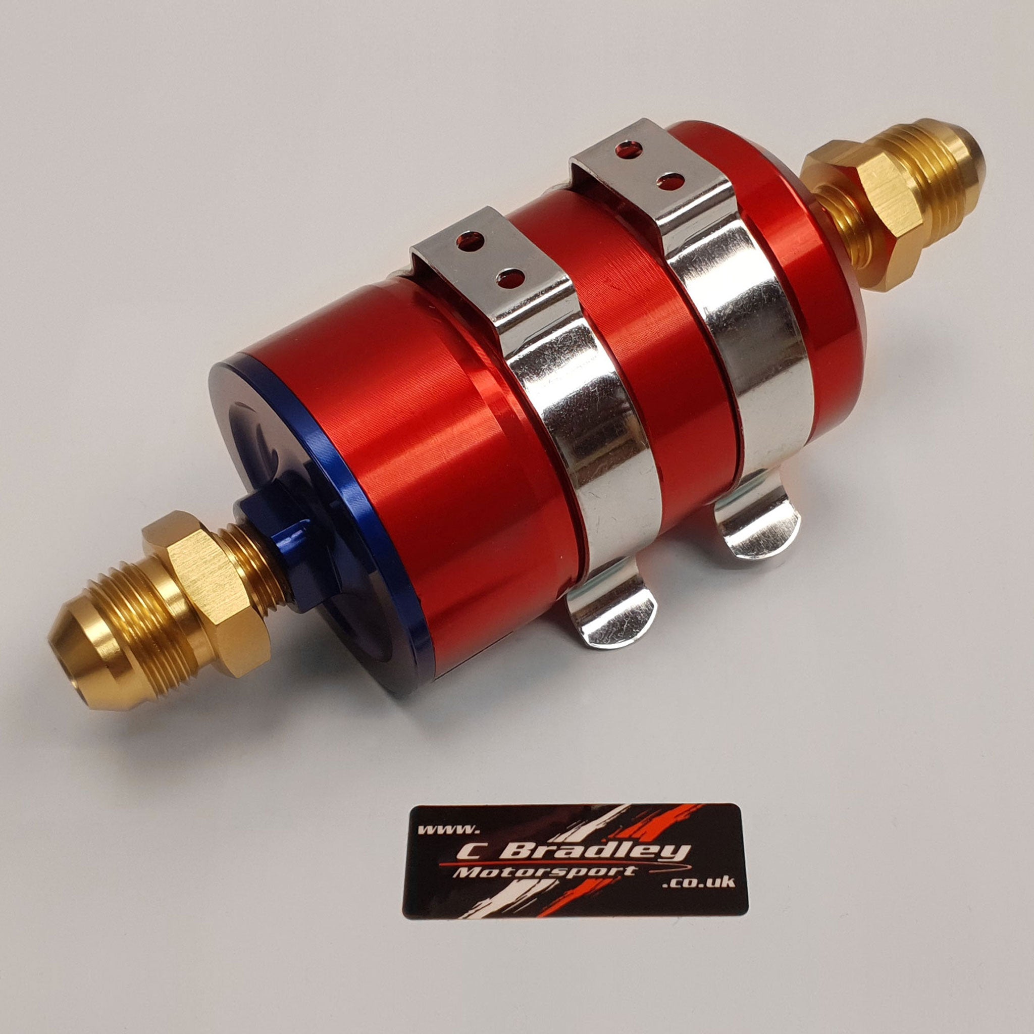 Sytec -8JIC Bullet F2 Filter Red – C Bradley Motorsport