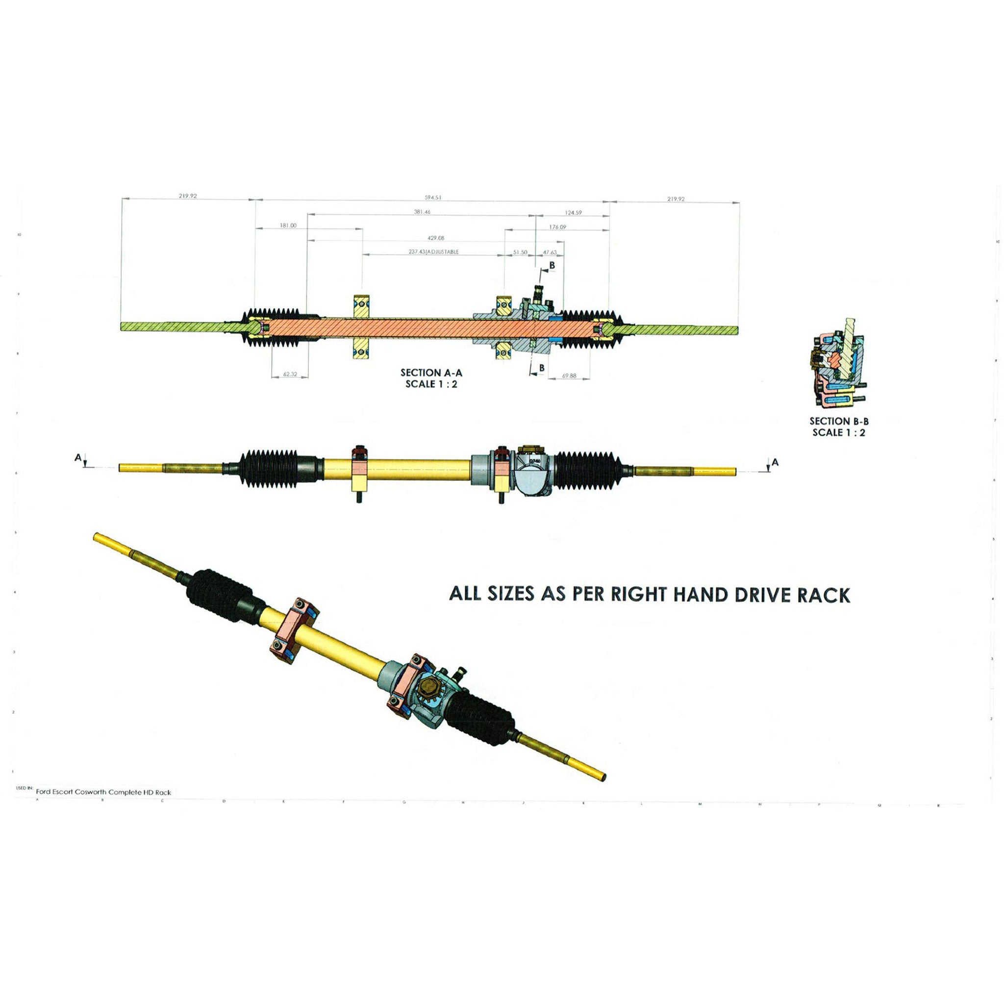Quaife Heavy Duty Steering Rack – C Bradley Motorsport
