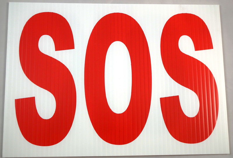 OK/SOS Safety Board – C Bradley Motorsport