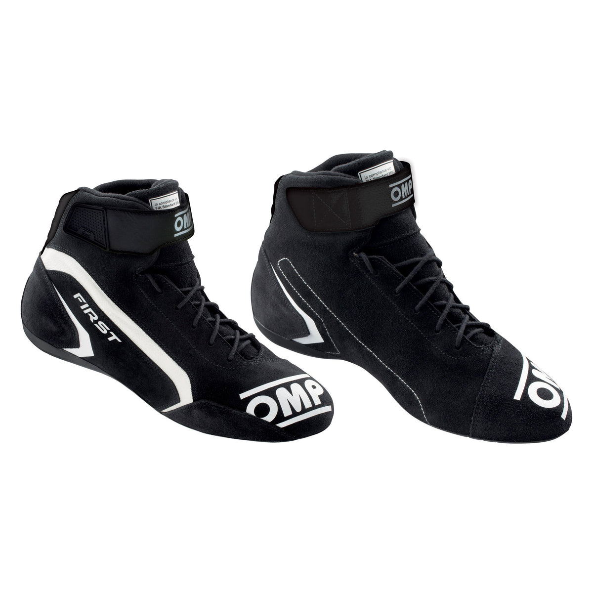 OMP First Race Boots My2021 Black/White – C Bradley Motorsport