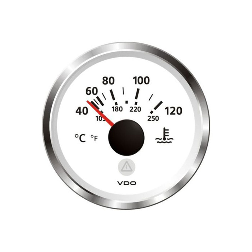 VDO Water Temperature Gauge (40-120 Deg) White – C Bradley Motorsport