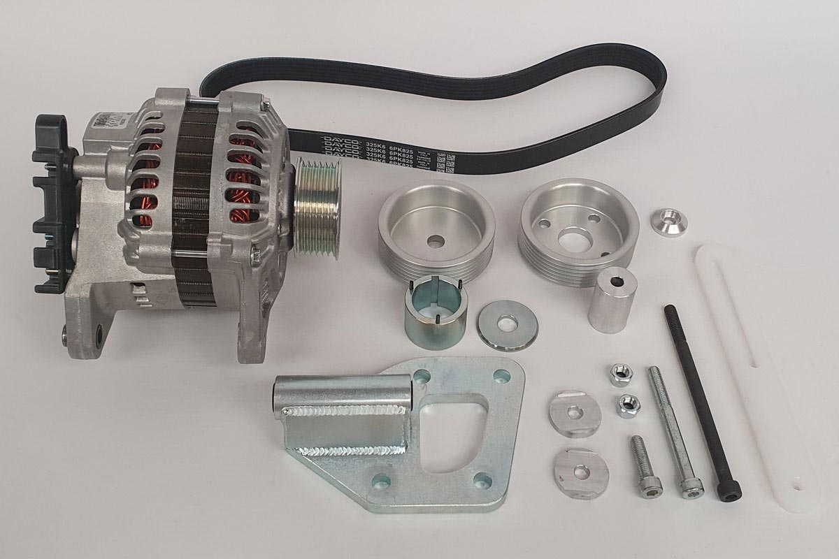 Pinto 90 Amp Alternator Kit Brand New Ford Unit – C Bradley Motorsport