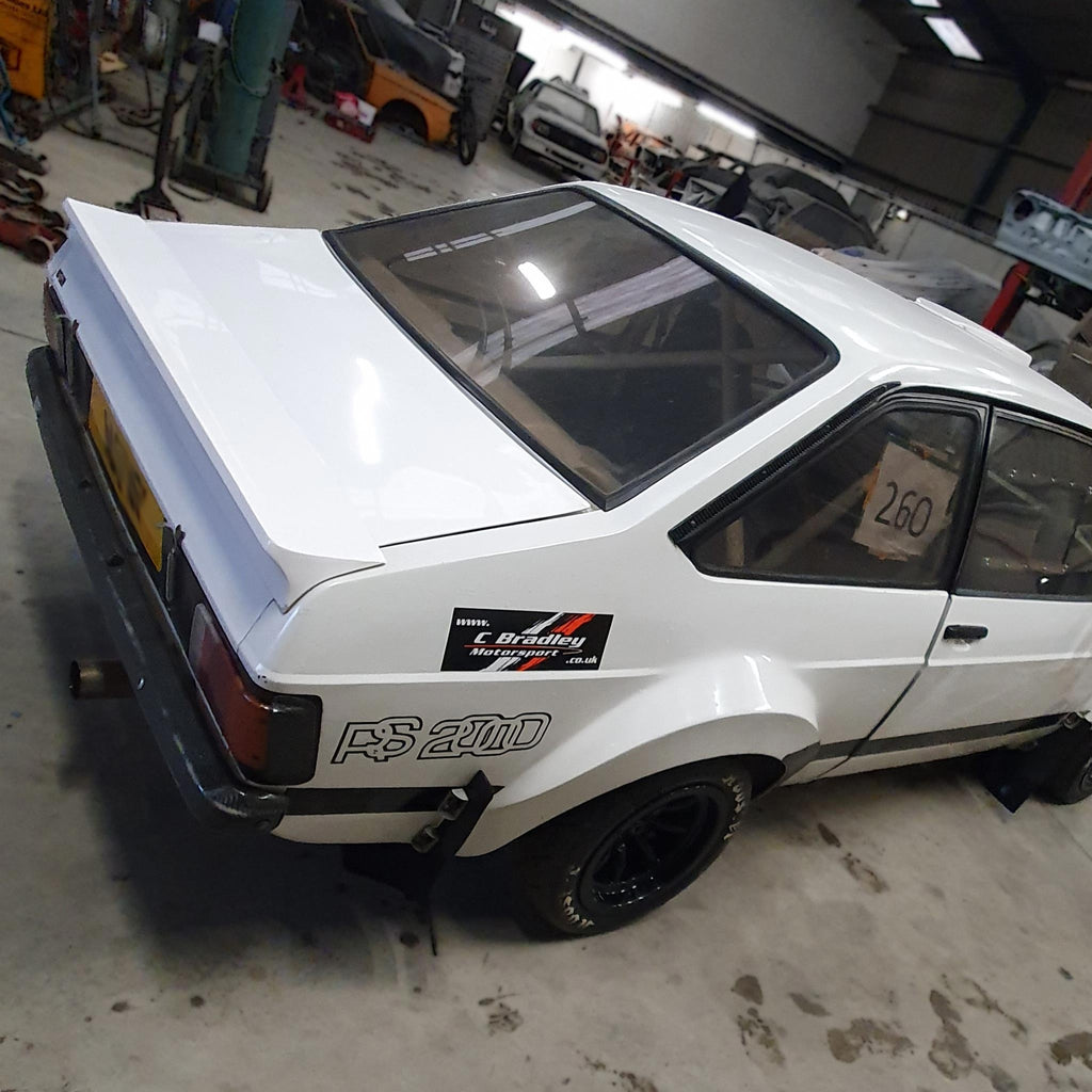 MK2 Escort Fibreglass Boot Lid With RS Type Spoiler – C Bradley Motorsport
