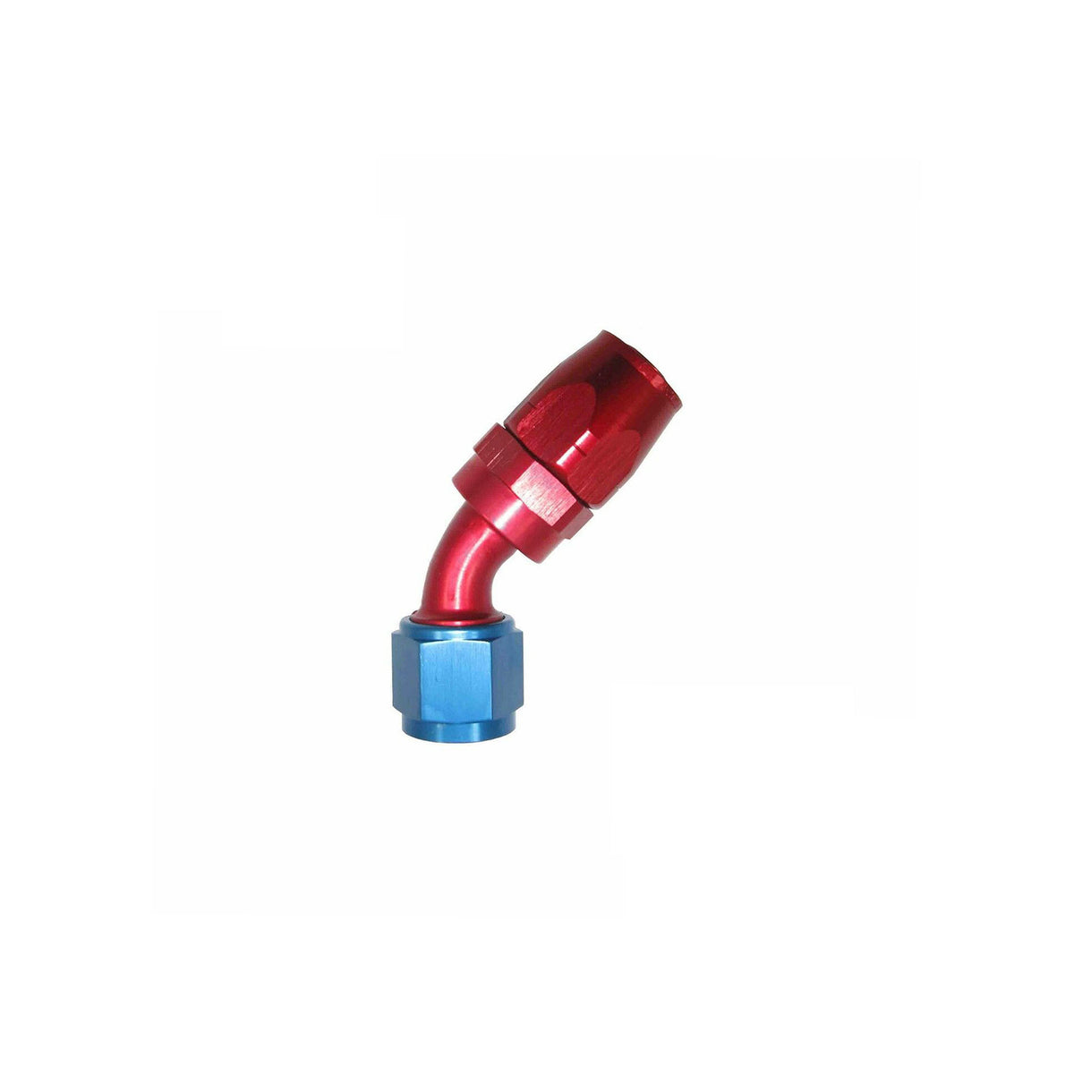 -6JIC 45° Red/Blue Fitting For Rubber Hose – C Bradley Motorsport