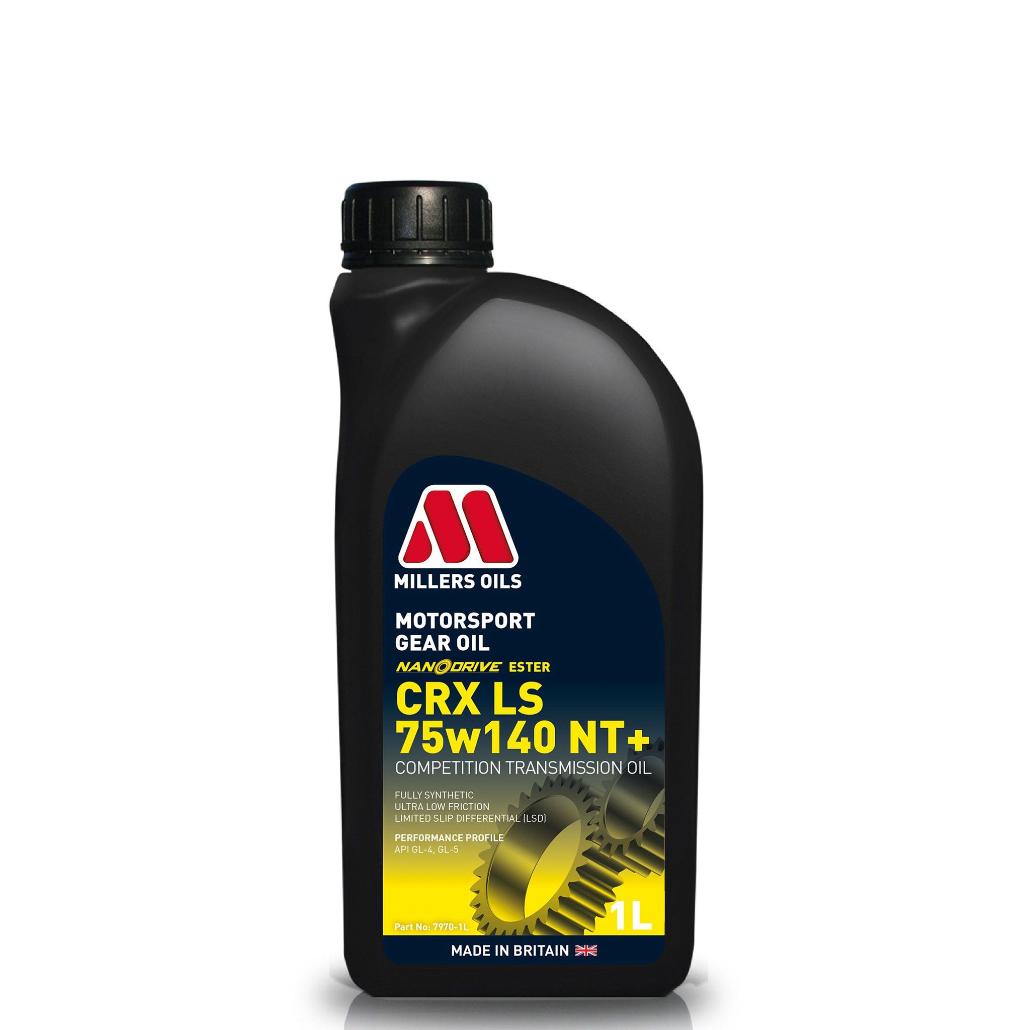 Millers CRX LS 75w140 NT+ Gear Oil 1L – C Bradley Motorsport