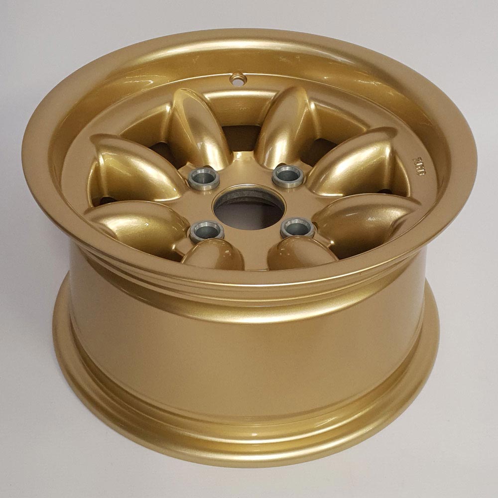 7.0x13" Revolution Wheel ET0 in Gold (Ford 8 Spoke) – C Bradley Motorsport
