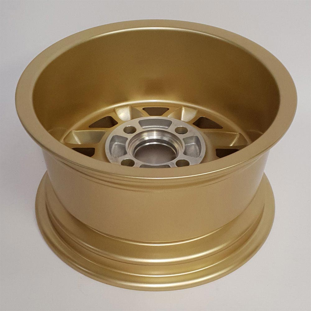 7.0x13" Revolution Wheel ET0 in Gold (Ford 8 Spoke) – C Bradley Motorsport